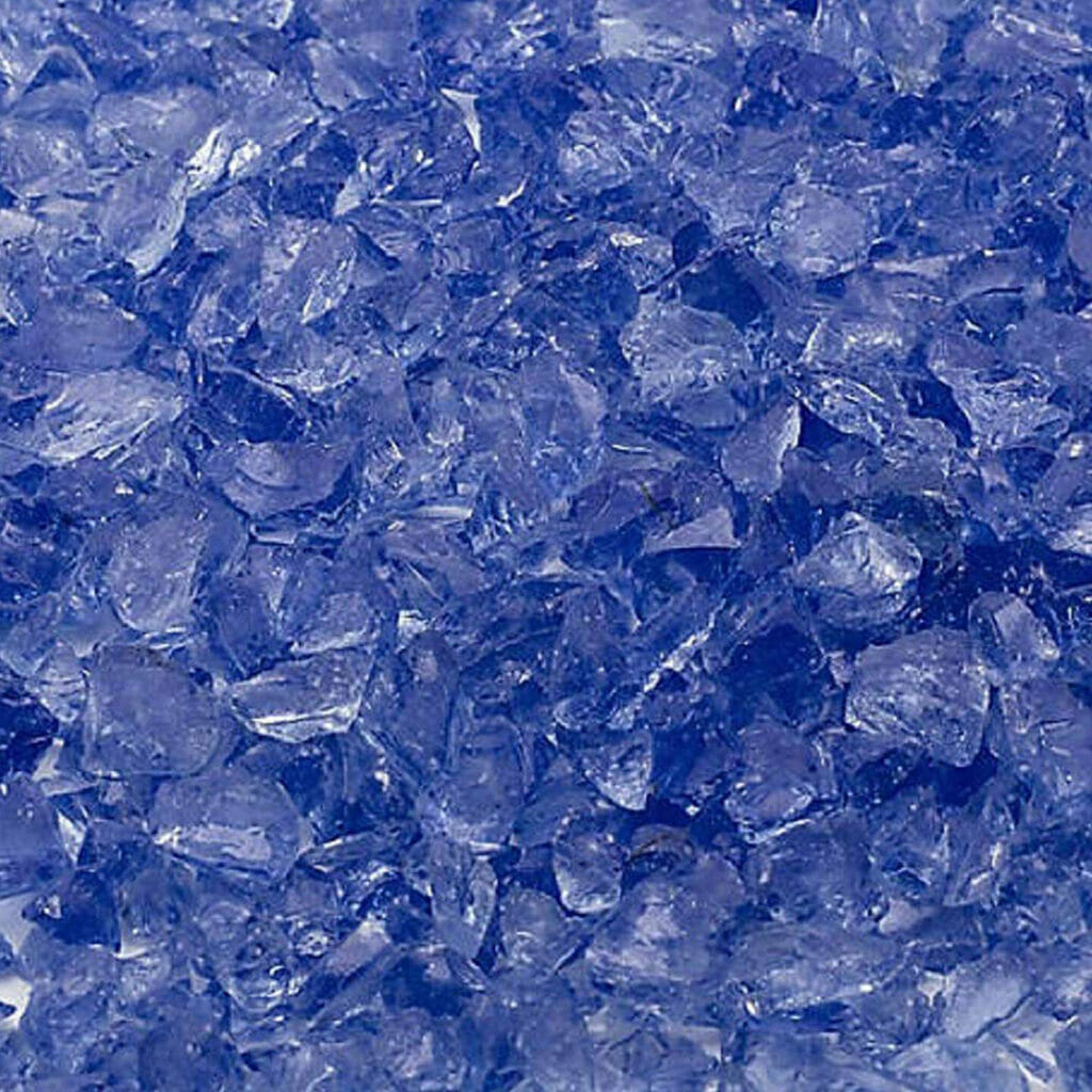 Royal Blue Landscape Glass -½” - Tropical Garden Supply - Riz Garden ...